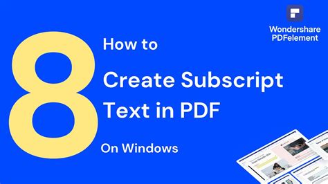 how to create subscript and superscript in pdf on windows pdfelement