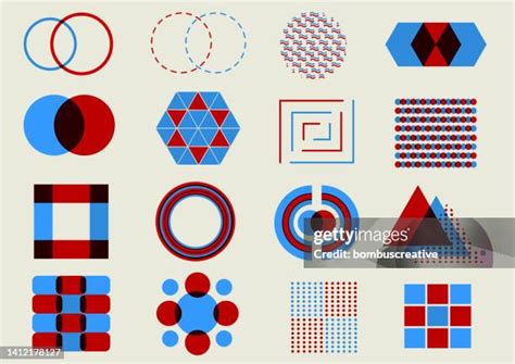 3d Red And Blue Shapes Background High Res Vector Graphic Getty Images