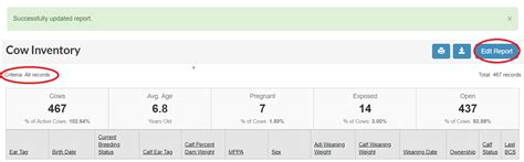 Customizing Reports Cattlemax Help