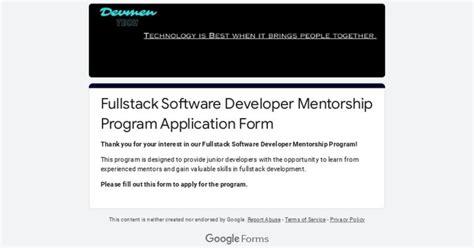 Henry Odongo On Linkedin Fullstack Software Developer Mentorship Program Application Form