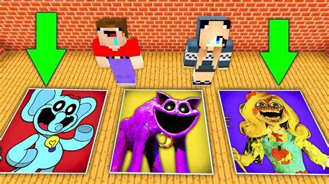 НУБ И ДЕВУШКА ПРО ПРОТИВ СТРАШНЫЕ ЯМЫ МОНСТРОВ В МАЙНКРАФТ Кетнап и Мисс Делайт Поппи плейтайм