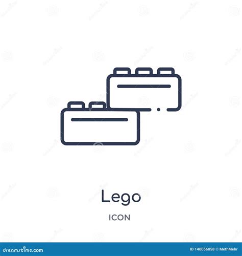 Linear Lego Icon From Entertainment And Arcade Outline Collection Thin Line Lego Vector