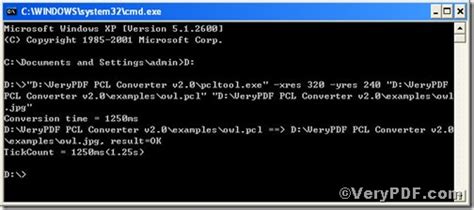 Convert Pcl To  And Set Resolution Via Command Line Verypdf Knowledge Base