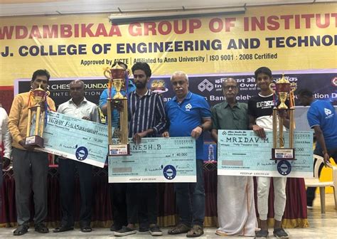 B Vignesh Wins 75th Tamil Nadu State Rating Open 2025 Chessbase India
