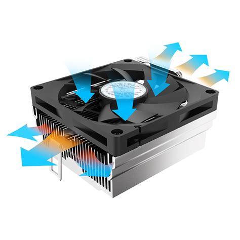 Low Profile Cpu Cooler 41 3mm 80mm Fan 65w Tdp Amd Akasa Thermal Solution