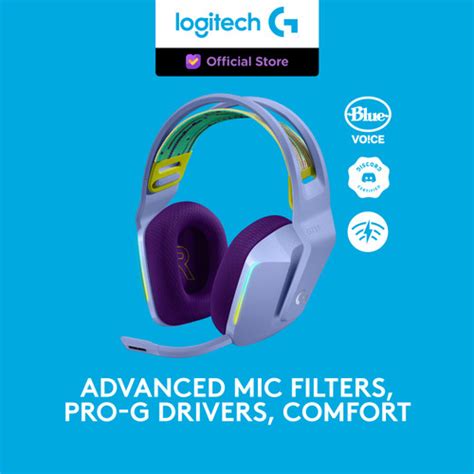 Promo Logitech G733 LIGHTSPEED Wireless 7 1 Surround Gaming Headset Lilac Logitech G