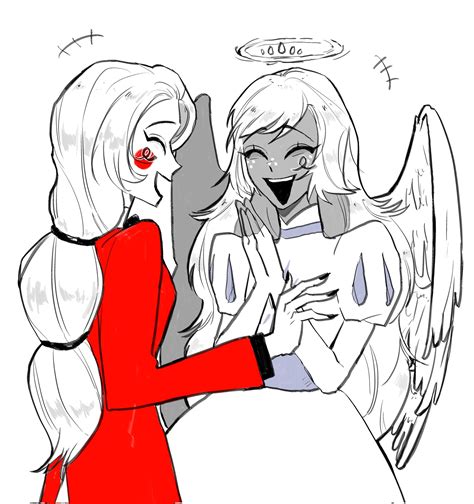 Charlie Morningstar And Emily Hazbin Hotel Drawn By Tppiiiiqqt Danbooru