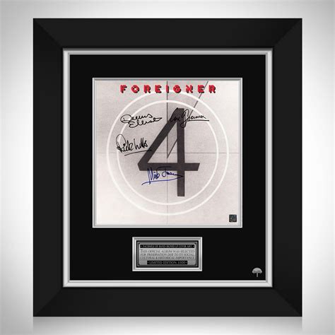 Foreigner - 4 LP Cover Limited Signature Edition Custom Frame | RARE-T