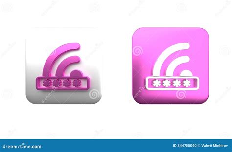 Set Wifi Locked Digital Door With Wireless Door Handle And Lock Vpn On Seamless Pattern