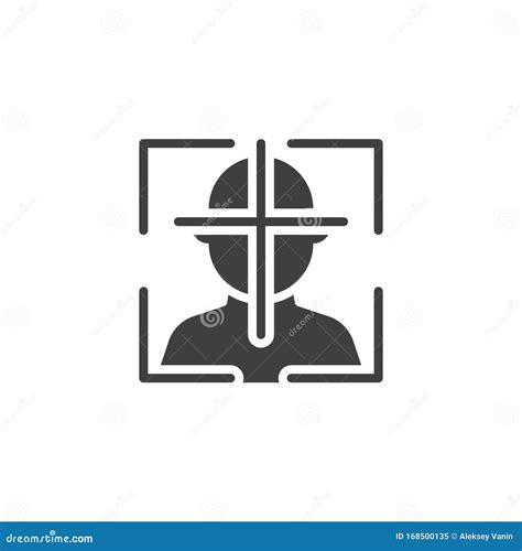 Biometric Face Identification Vector Human Face With Polygons And Points Safety Scan