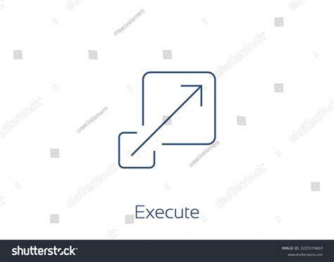 Execution Execute Scalability Vector Icon Design Stock Vector Royalty