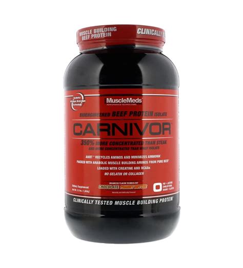 Musclemeds Carnivor Beef Protein Isolate Powder Chocolate Peanut Butter 28 Servings Premium