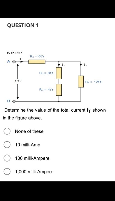 Solved QUESTION Determine The Value Of The Total Current IT Chegg Com