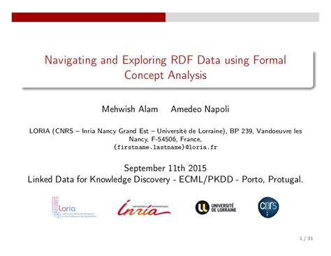 Navigating And Exploring Rdf Data Using Formal Concept Analysis