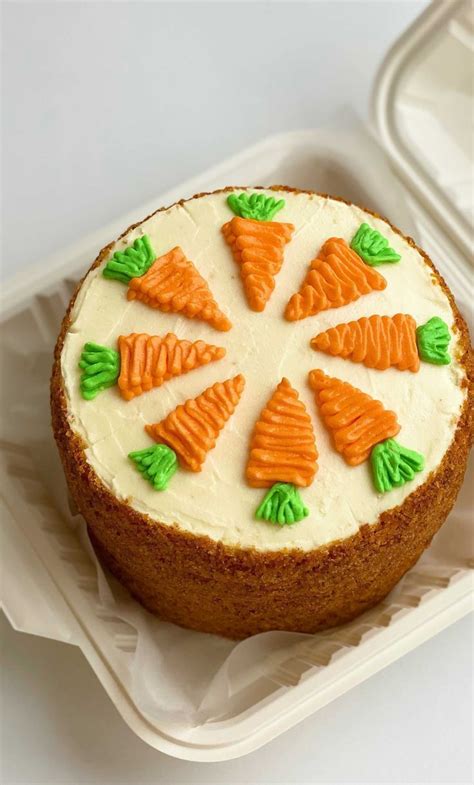 Морковный бенто торт 🥕 рецепт на день рождения Рецепт Пасхальный торт Простые торты Мини торт