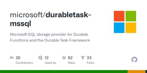 Github Microsoftdurabletask Mssql Microsoft Sql Storage Provider