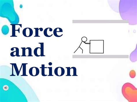 Force And Motion PPT Pptx