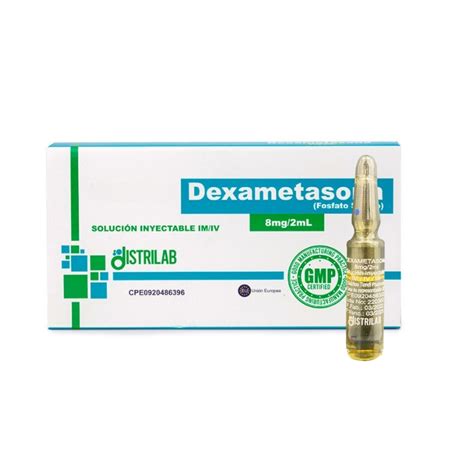 Dexametasona Solucion Inyectable 8mg 2ml X 1amp Distrilab Farmatina