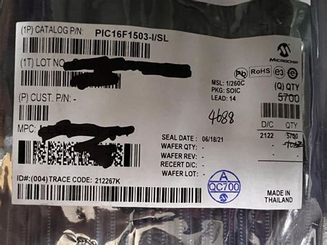PIC16F1503 I SL全国供应商 PIC16F1503 I SL资料 PDF Datasheet 价格Microchip 维库电子市场网
