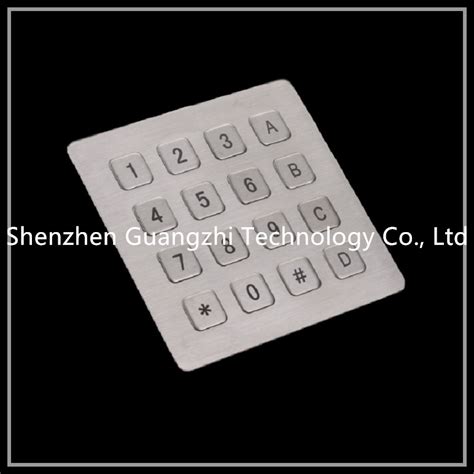 Matrix Type Industrial Numeric Keypad Ip65 Watertight For Access