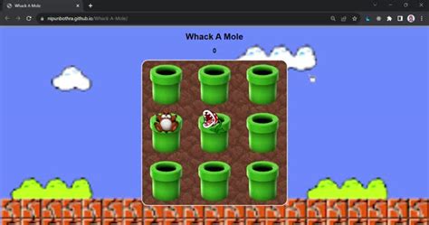 Play Whac A Mole With Html Css Javascript Nipun Bothra Posted On
