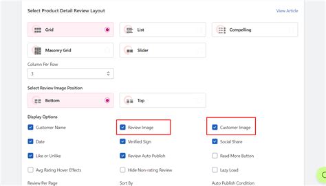 Customer Review Image Show Hide Option To Review Form WebContrive