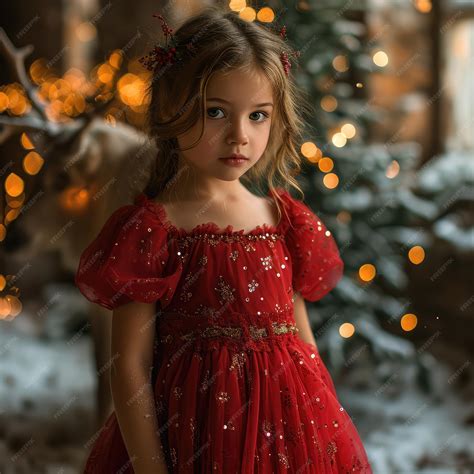 Premium Photo Christmas Girl Hd 8k Vector Illustration Wallpaper