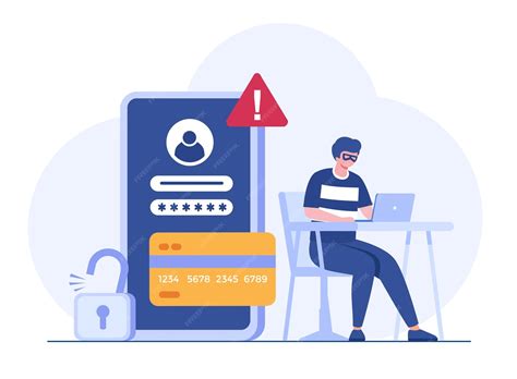 Premium Vector Database Security Phishing Hacker Attack Concept Hackers Stealing Personal Data