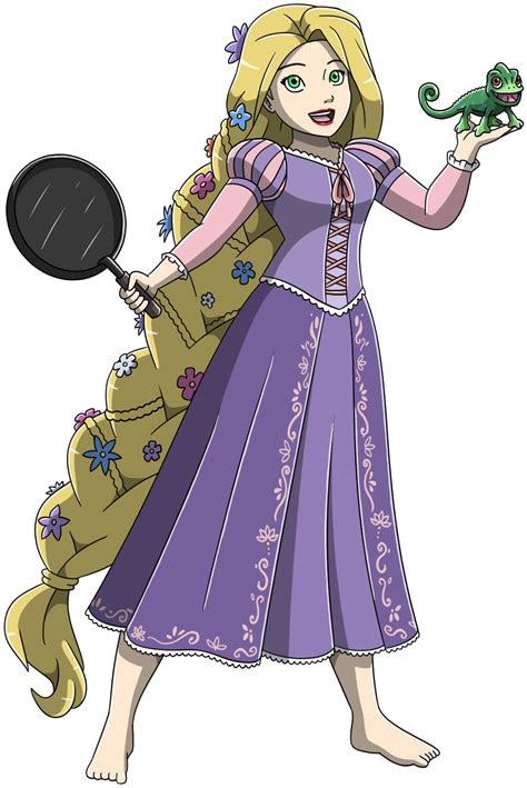 Rapunzel And Pascal By Vgafanatic On Deviantart
