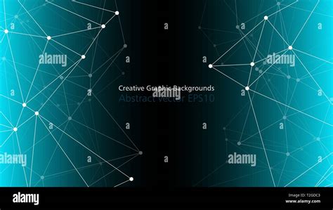 Computer Science Connections Vector Background With Lines And Dots
