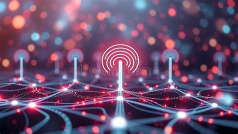 Network Connectivity Abstract Digital Representation Stock Illustration