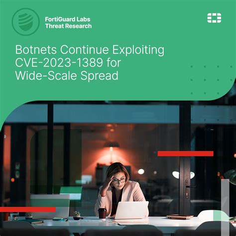 Fortiguard Labs On Linkedin Botnets Continue Exploiting Cve 2023 1389