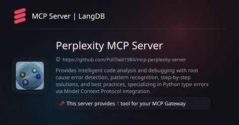 Perplexity Mcp Server Langdb