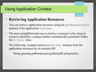 Anatomy Of Android Application ODP