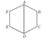 In The Diagram Below A B C D E F Is A Regular Hexagon How Many Degrees