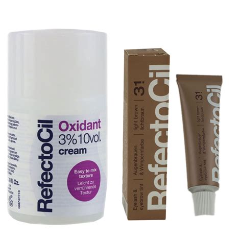 RefectoCil Oxidant 3% Cream Developer 100ml & 15ml ligh