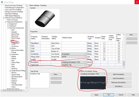 Ortho Annotate A Coupling Non Valve Item Autodesk Community