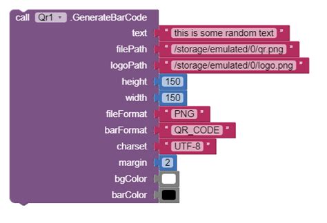 Qr Read And Create Qr Bar Code Offline By Thor Remoblas Extensions MIT App Inventor