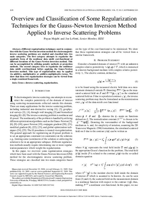 Pdf Overview And Classification Of Some Regularization Techniques For