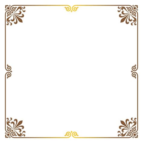 Golden Frame Border Png Beautiful Vector File Corel Png Images Cdr