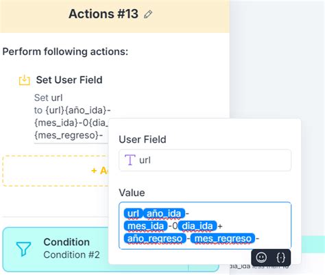 how to append text to a user field manychat