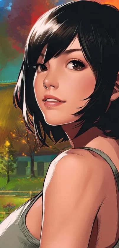 Anime Girl Scenic Wallpaper Free Download