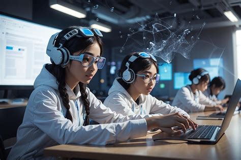 Premium Ai Image Coding For A Sustainable Future Futuristic Programming Classes With A Purpose