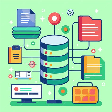 Database Digital Design Clip Art And Vector Design With A White Background Premium Ai