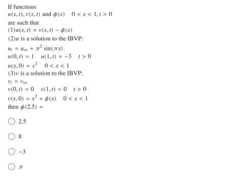 solved if functions u x t v x t and p x 0