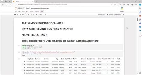 Harishma R On Linkedin The Sparks Foundation Graduate Rotational Internship Programgrip June