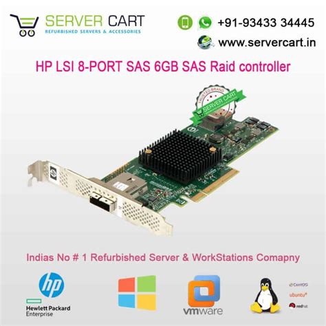 HP LSI PORT GB SAS Raid Controller ServerCart