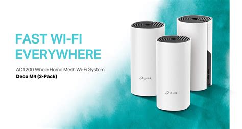 TP Link Deco AC1200 Dual Band Mesh Wi Fi 5 System 3 Pack White DECO M4 3 PACK Best Buy