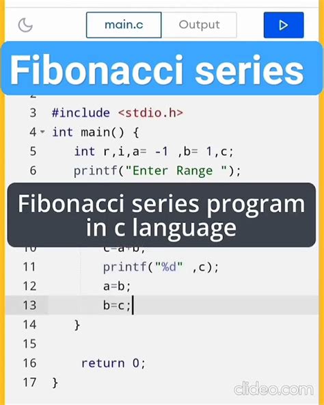 Fibonacci Series Program In C Find Fibonacci Series Programmer Coding Shortsvideo Youtube