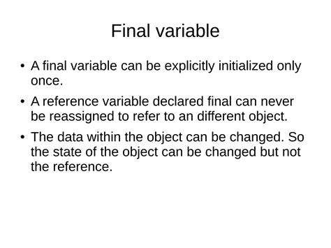 Non Access Modifiers Pdf